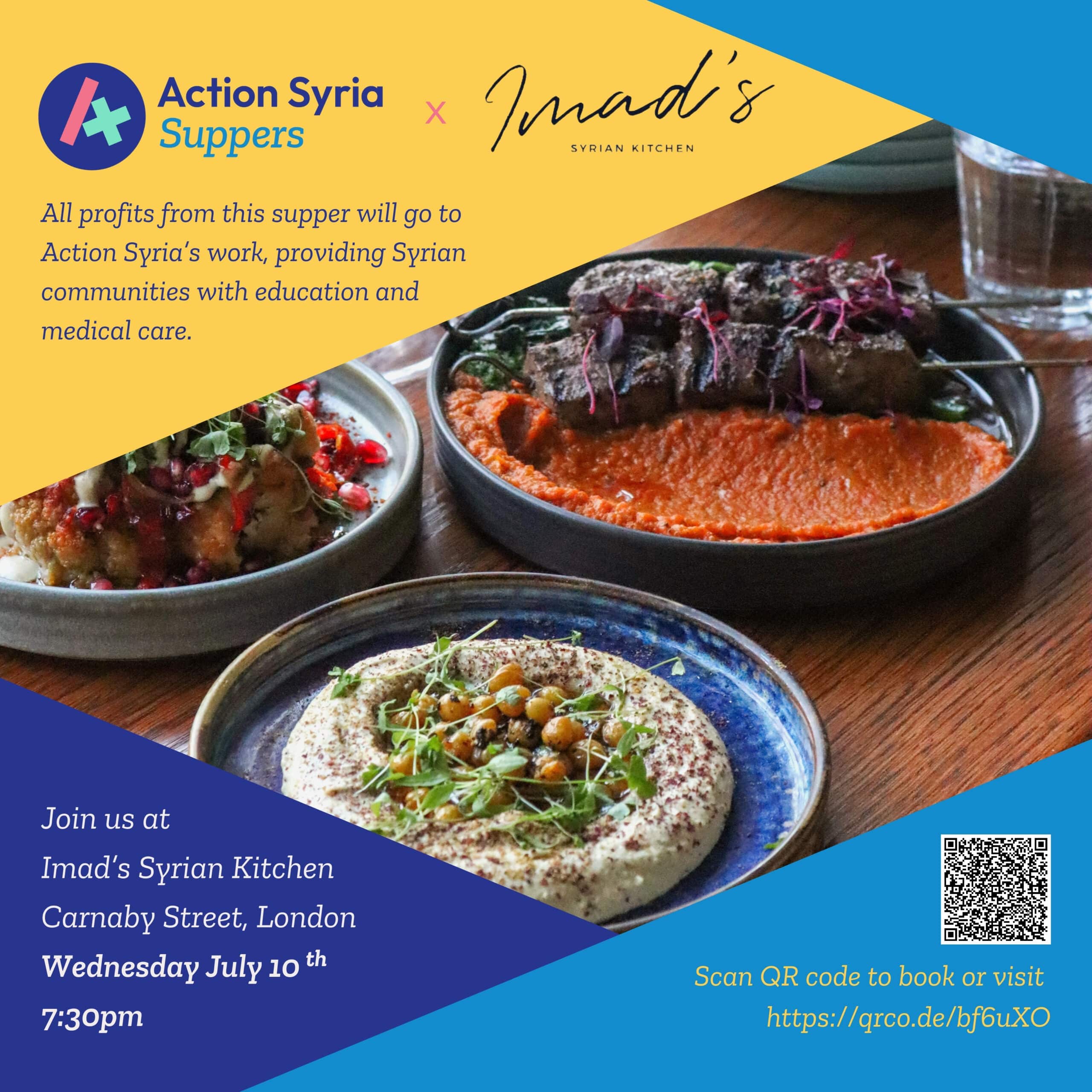 Action Syria Supper at Imad's Syrian Kitchen - Action Syria